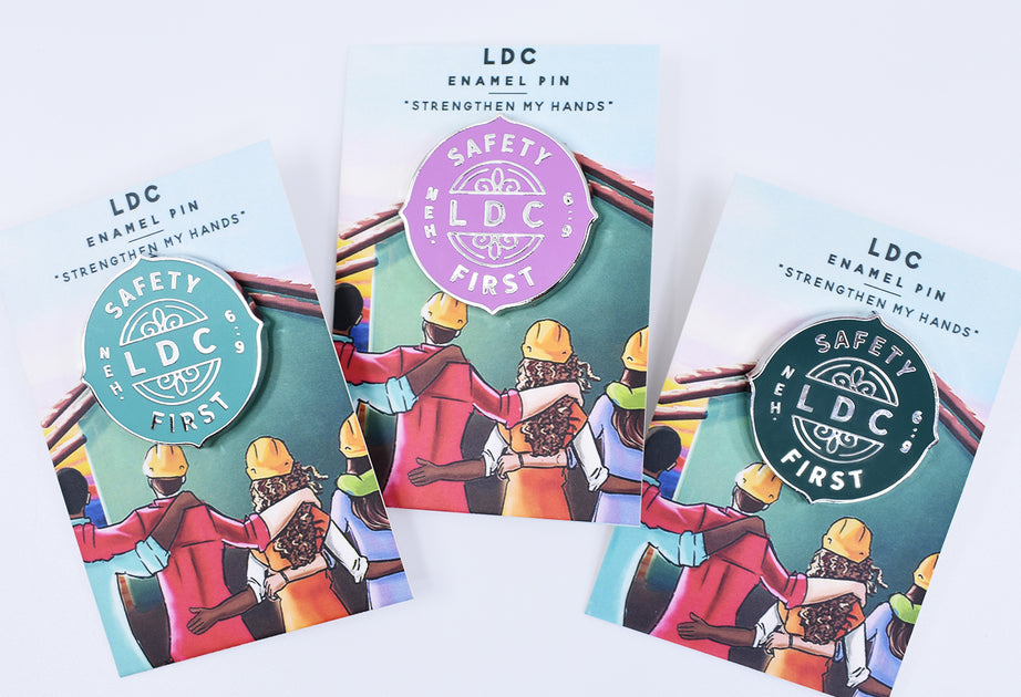 LDC Enamel Pins – Happier To Give