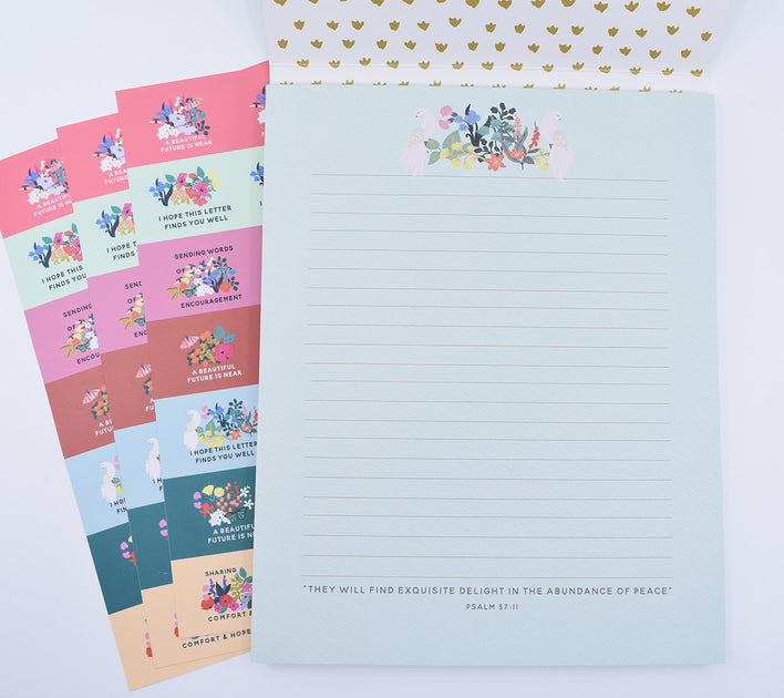 Letter Writing Kit : 3 Sticker Sheets – Happier To Give