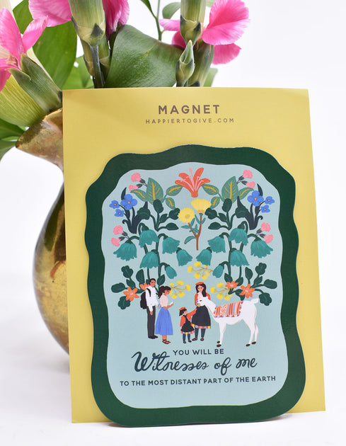 5 Jumbo Magnets : Happy Ministry – Happier To Give