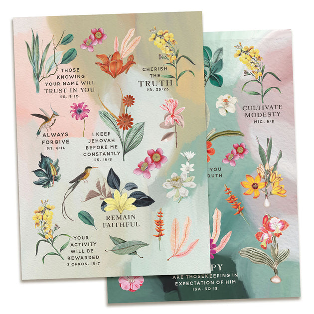 Botanical Stickers : 5 Pages – Happier To Give