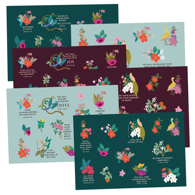Sticker Pack : 6 Pages : 50% off – Happier To Give