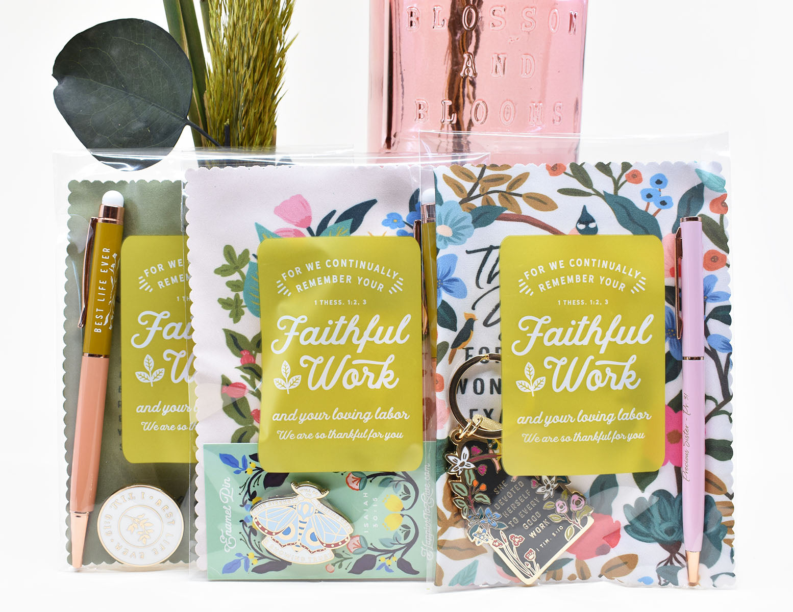 50 Pack Clear Bags for Gifting : Continually thankful for your faithfu ...