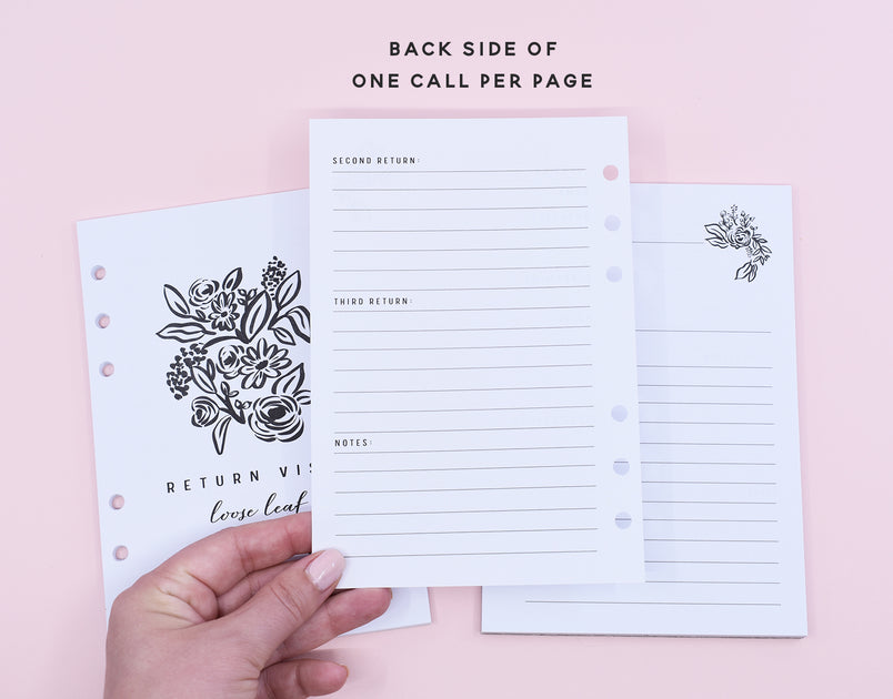 Return Visit Refill Packs : Loose Leaf – Happier To Give